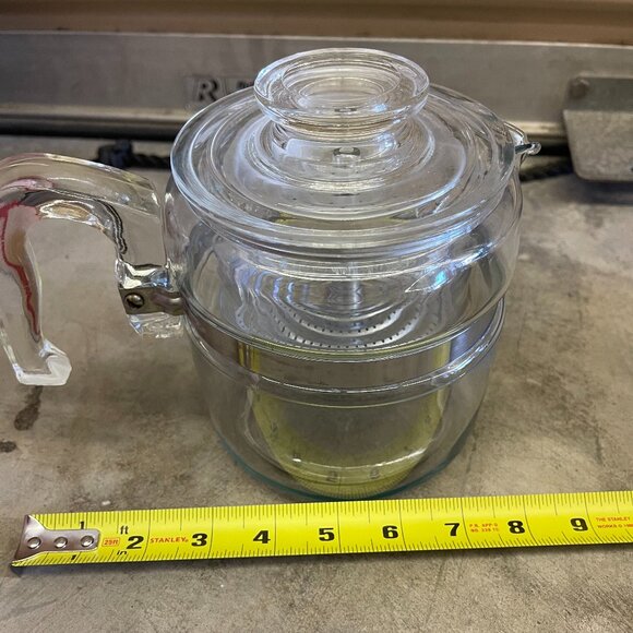 Pyrex | Kitchen | Vintage Pyrex 6 Cup Flameware Percolator Coffee Pot ...